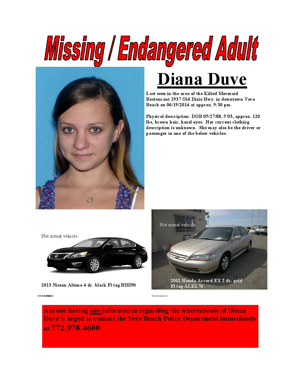 Woman Missing In Vero Beach