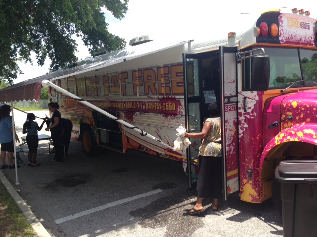 Manatee turns school bus into food bus to feed students | wtsp.com