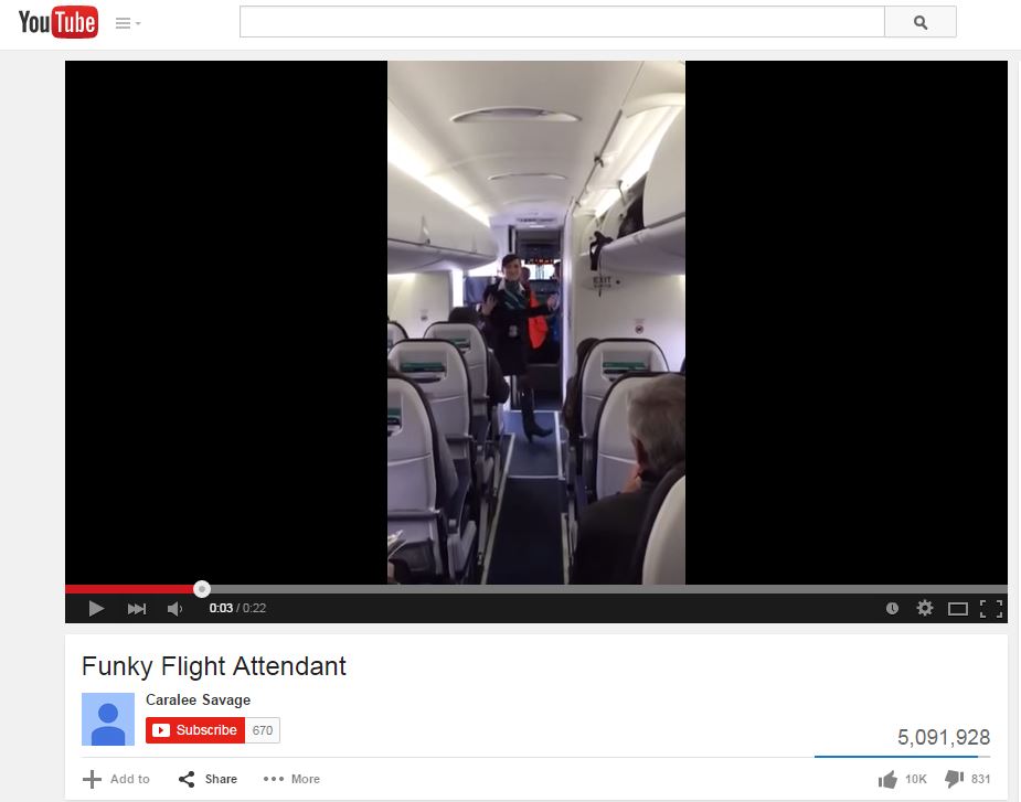 WATCH: Dancing flight attendant breaks into pre-takeoff routine | wtsp.com