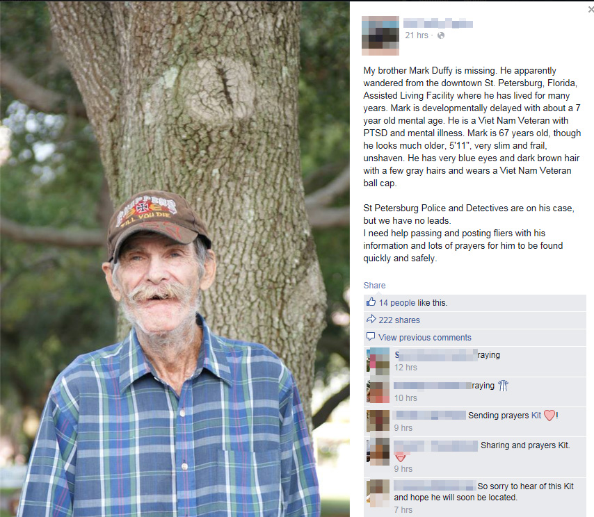 Man missing from ALF run over by police cruiser | wtsp.com