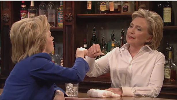 What did Hillary Clinton do in her first 2016 "SNL" appearance? | wtsp.com
