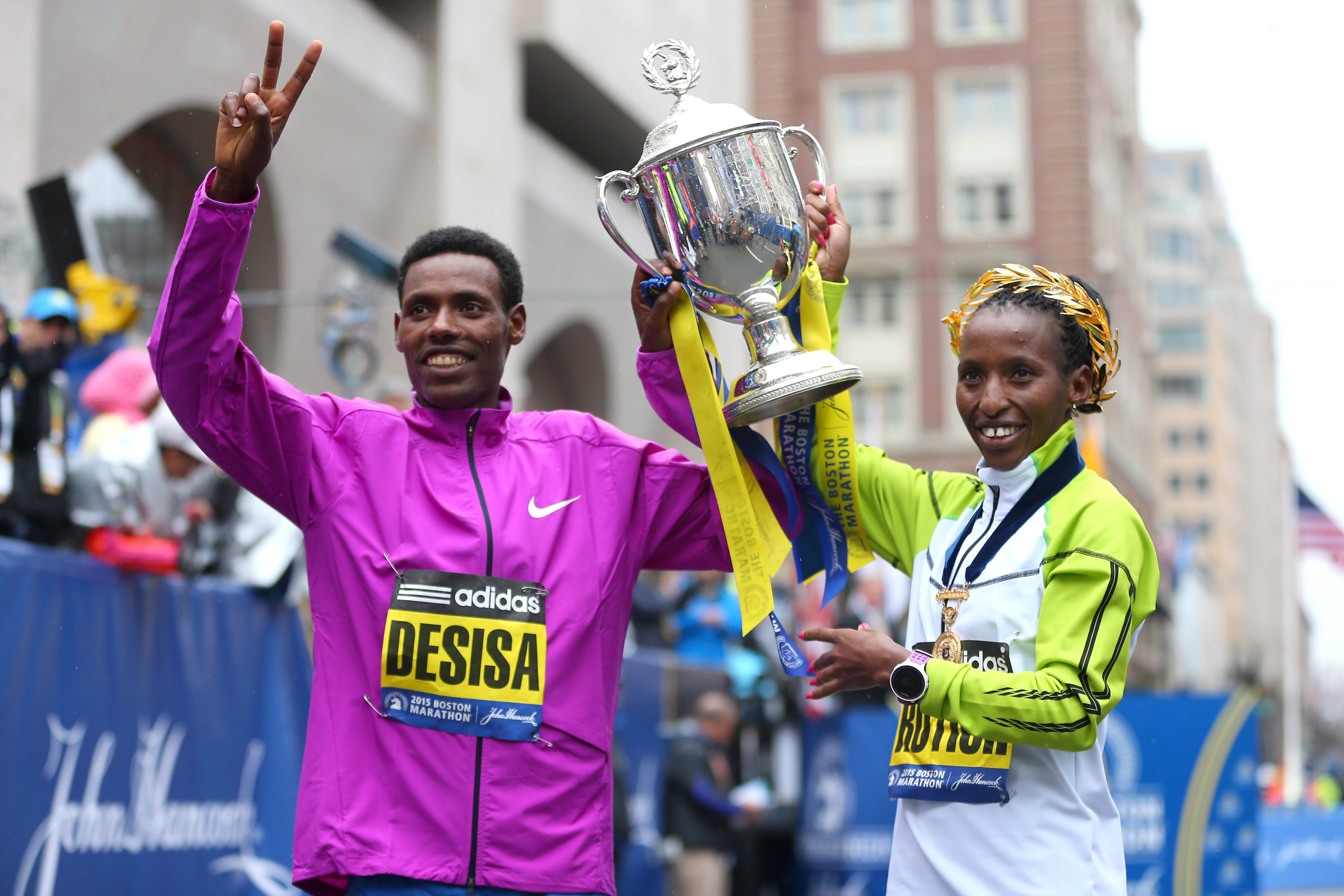 Kenya's Caroline Rotich, Ethiopia's Lelisa Desisa win Boston Marathon ...