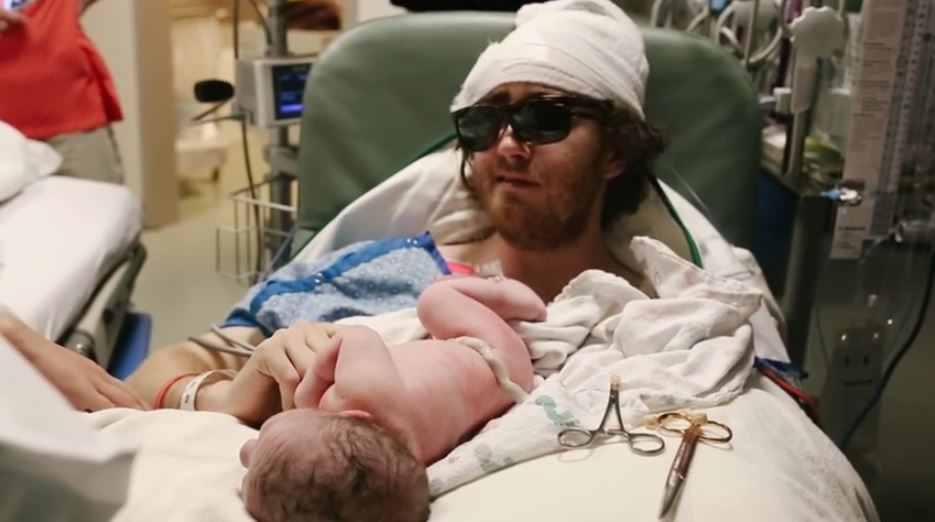 First-time dad with brain cancer leaves ICU to see son's birth | ksdk.com