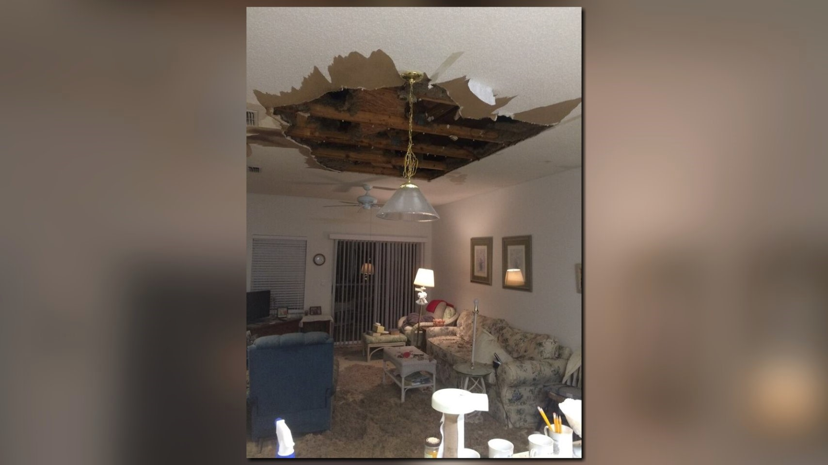 Overnight ceiling collapse displaces seven Sun City residents | wtsp.com