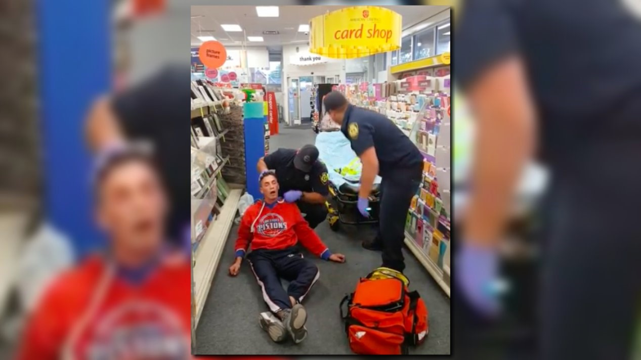 Video shows man coming back to life after overdosing at a CVS | 9news.com